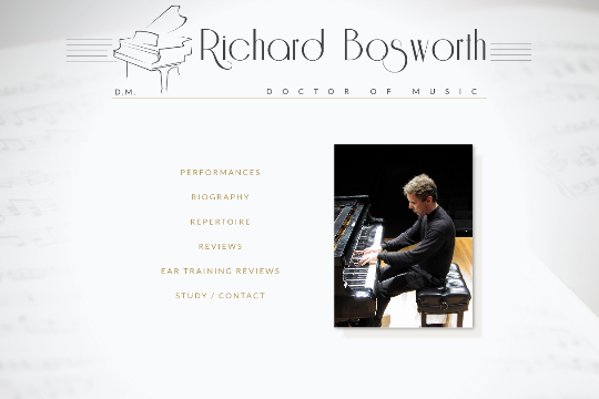 Pianist Richard Bosworth - Webflow